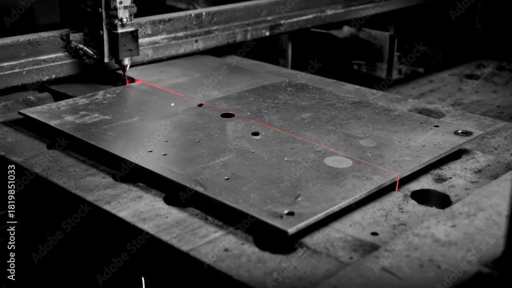 Laserguided system scanning aluminum sheets to detect surface defects ...