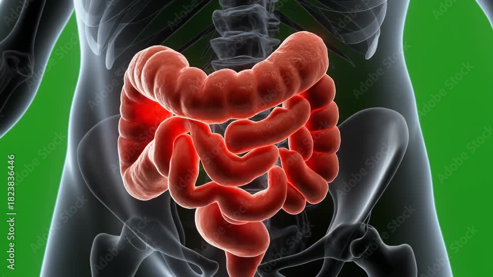 Inflamed Colon Medical Animation - Understanding Digestive Health ...