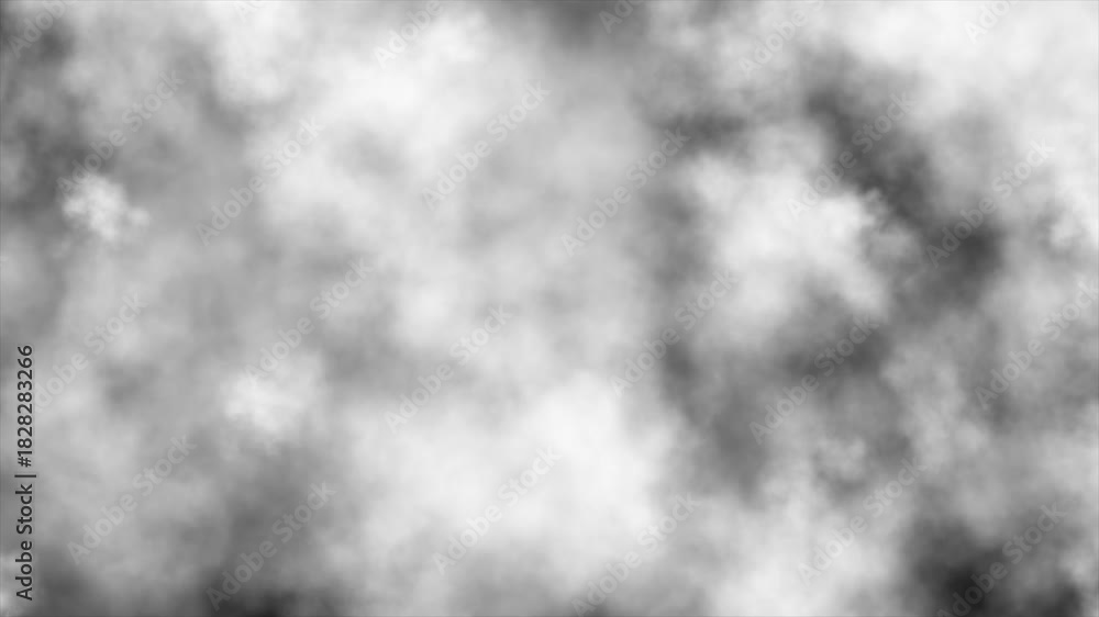 4K Falling Through Clouds Animation. Soft White Cloud Layers Drifting ...