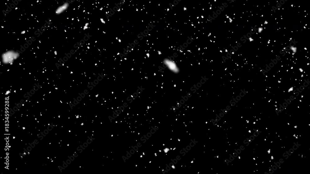 Falling winter snow, seamless loopable background footage. Embedded ...