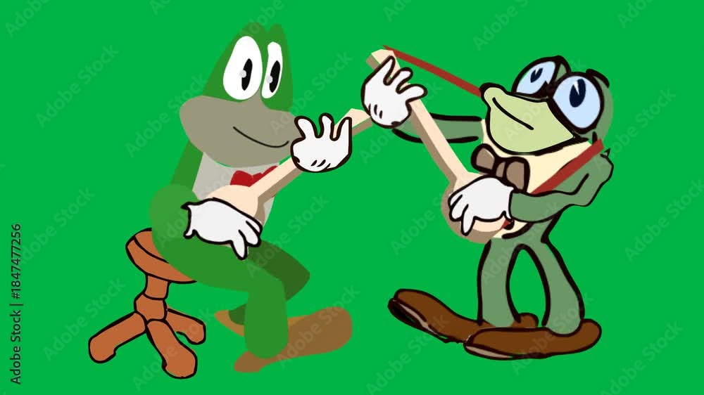 silly frog animations