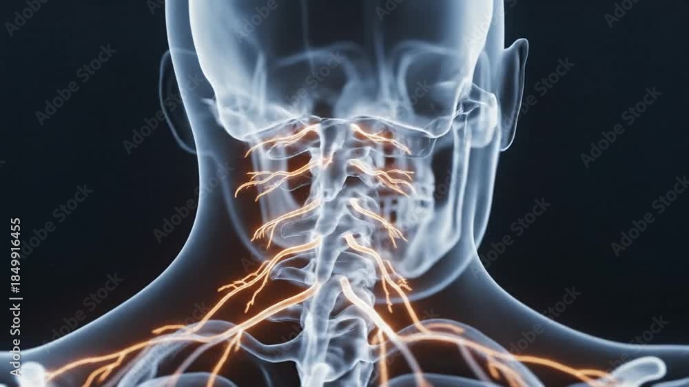 Dynamic 3D X-Ray Animation of the Human Neck, Revealing the Cervical ...