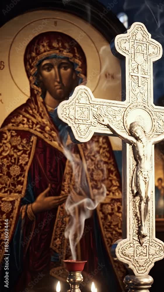 Coptic Christian Lenten Observance Background With Sacred Silence and ...