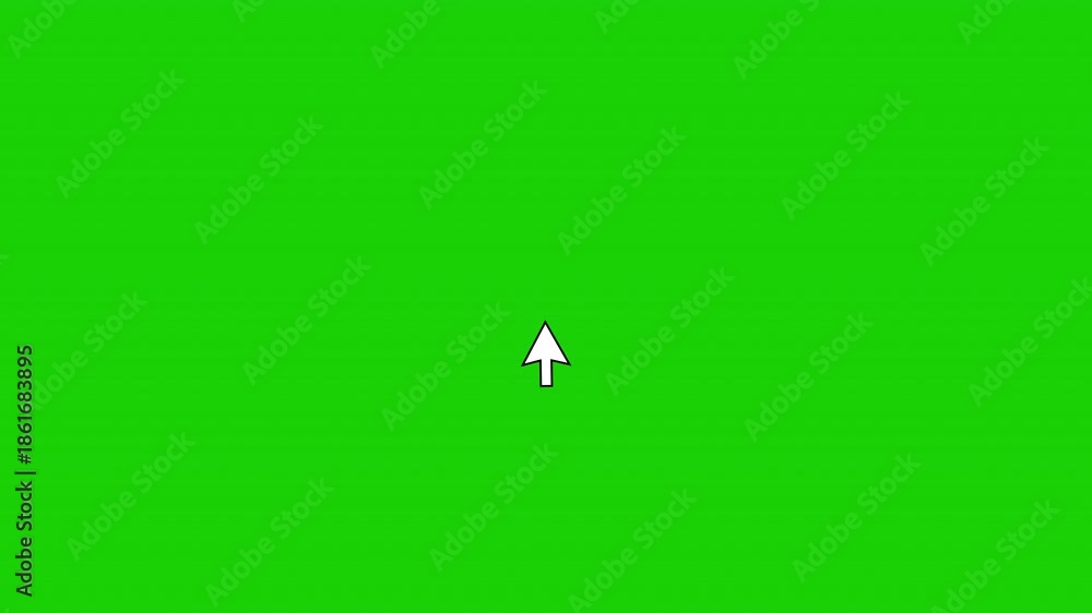 4K Mouse Click Cursor Loop Animation with Circular Burst Effect ...