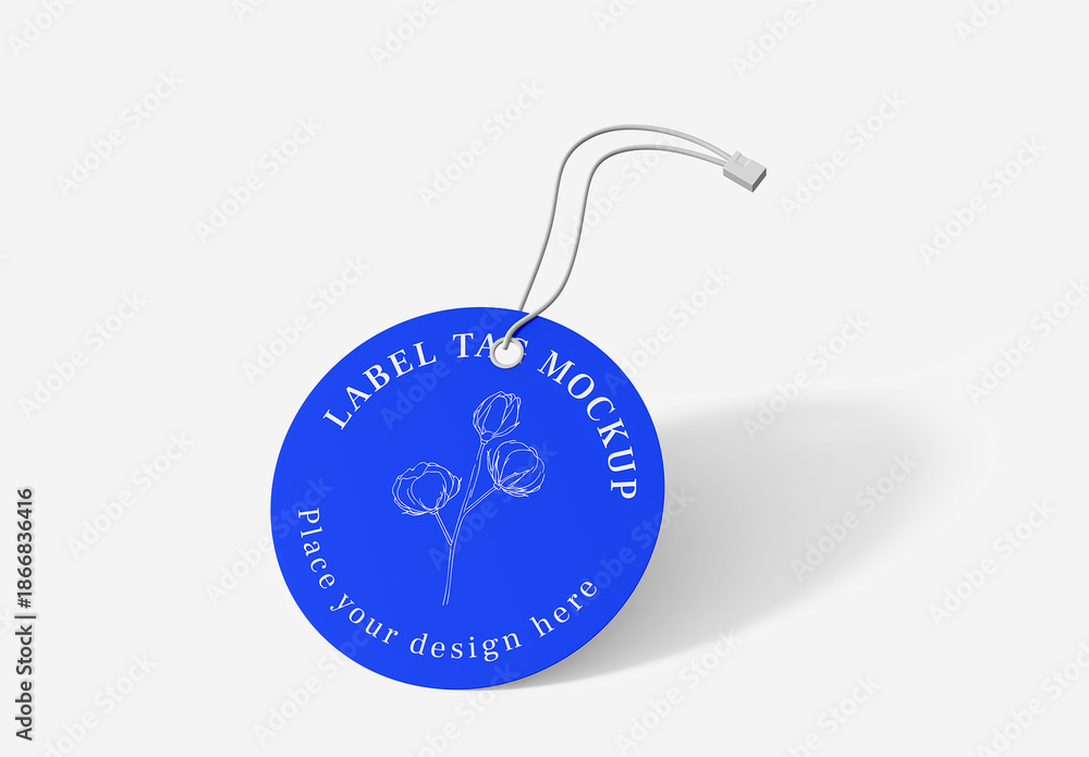 Round Label Tag Mockup Template Stock Template | Adobe Stock