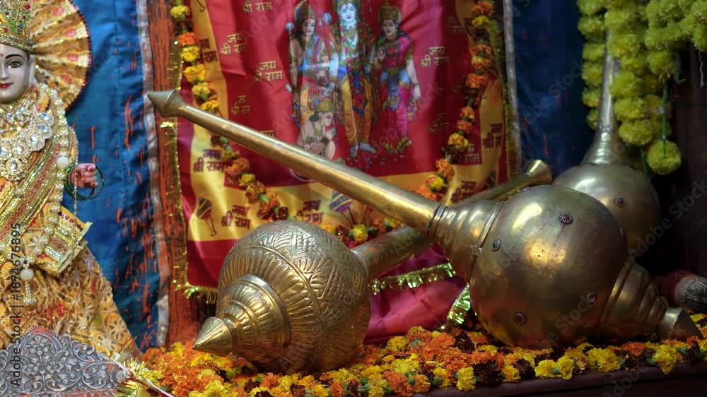 Lord Hanuman’s sacred gada (mace), a powerful symbol of strength ...