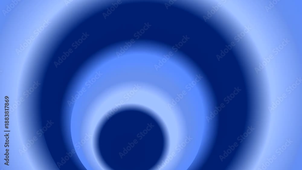 Blue concentric circles gradient animation. Stock Video | Adobe Stock
