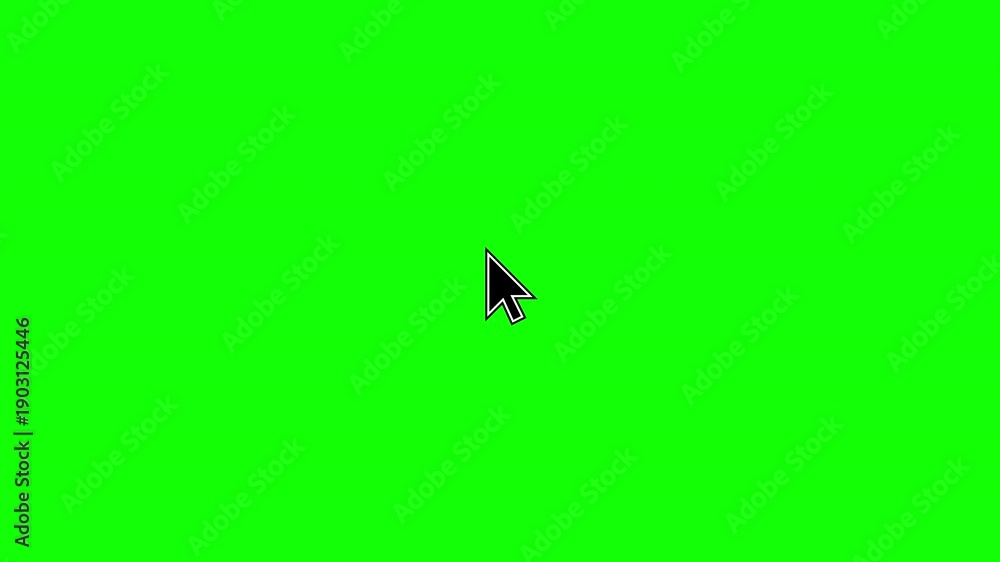 Minimal outline mouse cursor with double click animation and ...