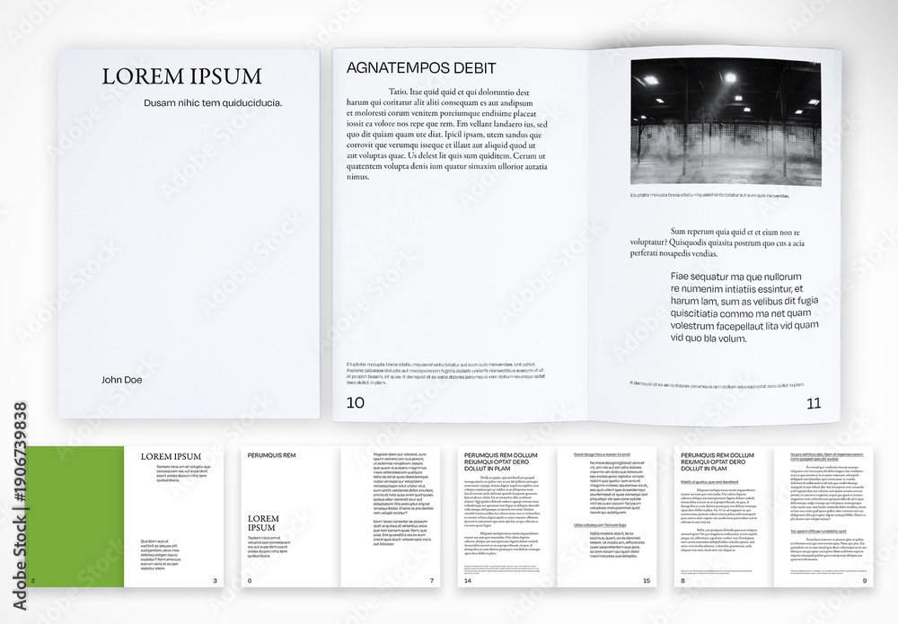 Clean Academic Publication Template plantilla de Stock | Adobe Stock