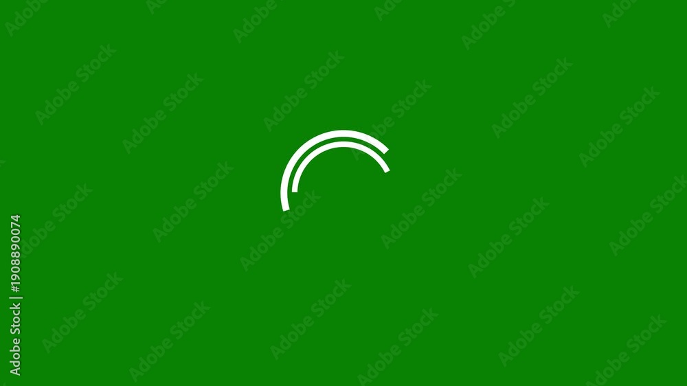 Digital Green screen Buffering Circle 4K.Clean Vector Style Spinner ...