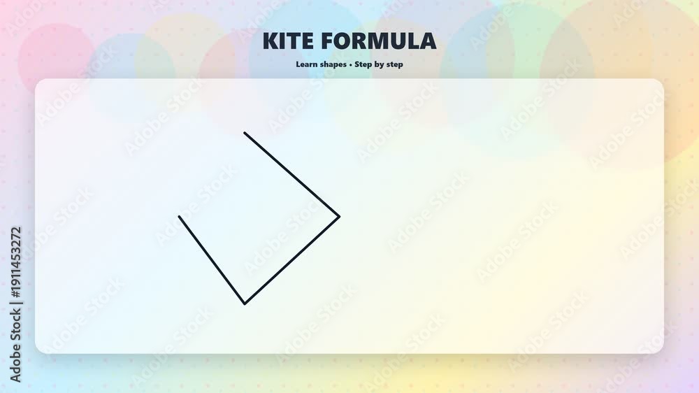 Kite Shape Geometry Lesson 4K, Simple animated breakdown of kite ...