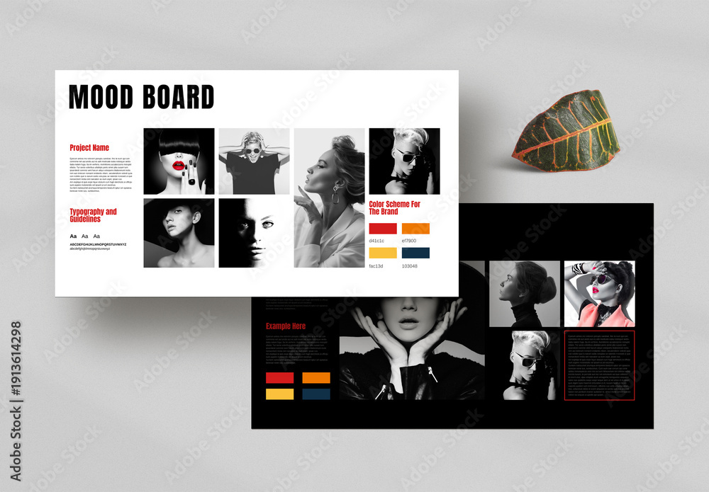 Fashion Mood Board Design Template Stock Template Adobe Stock 7853