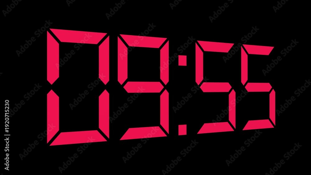 4K Explosive Bomb Timer Countdown Sci Fi Design animation of red ...