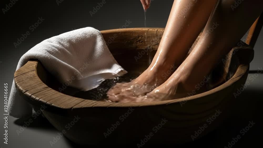 Maundy Thursday observance, ancient religious tradition of humble feet ...