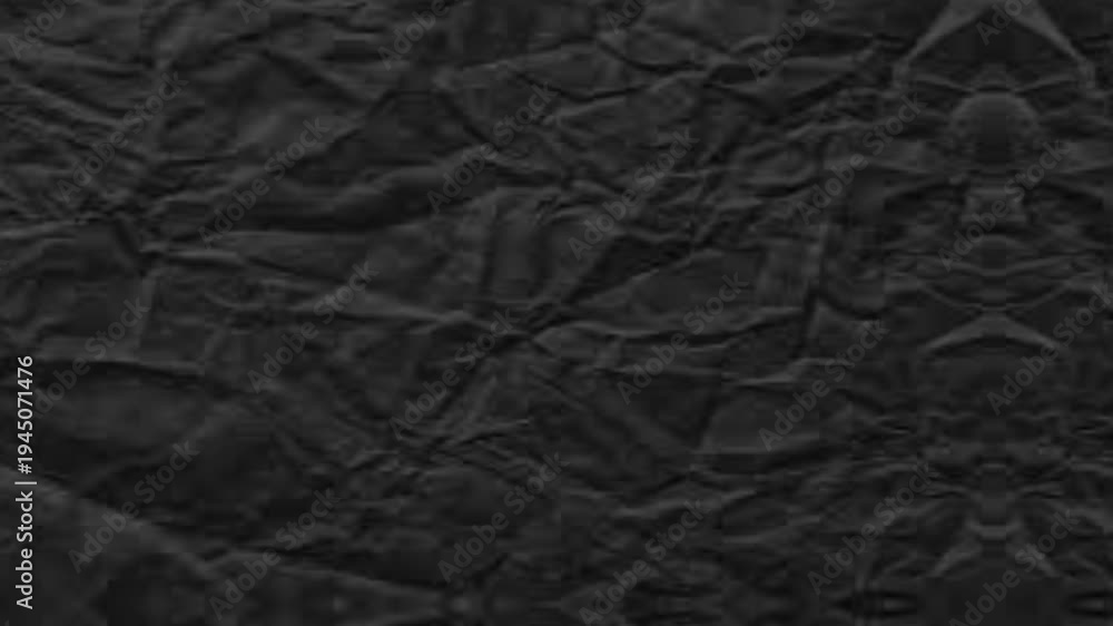 Animated black crumpled paper texture unfolding Stock Video | Adobe Stock