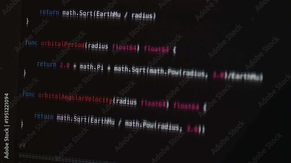 Developer interface displaying structured source code supported by ai ...