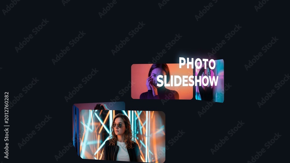 Rotating 3D Photo Carousel Slideshow Stock Template | Adobe Stock