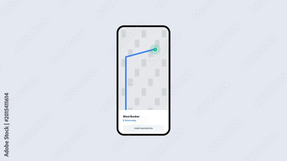 Emergency Evacuation Order Mobile Map Interface with Navigation Route ...