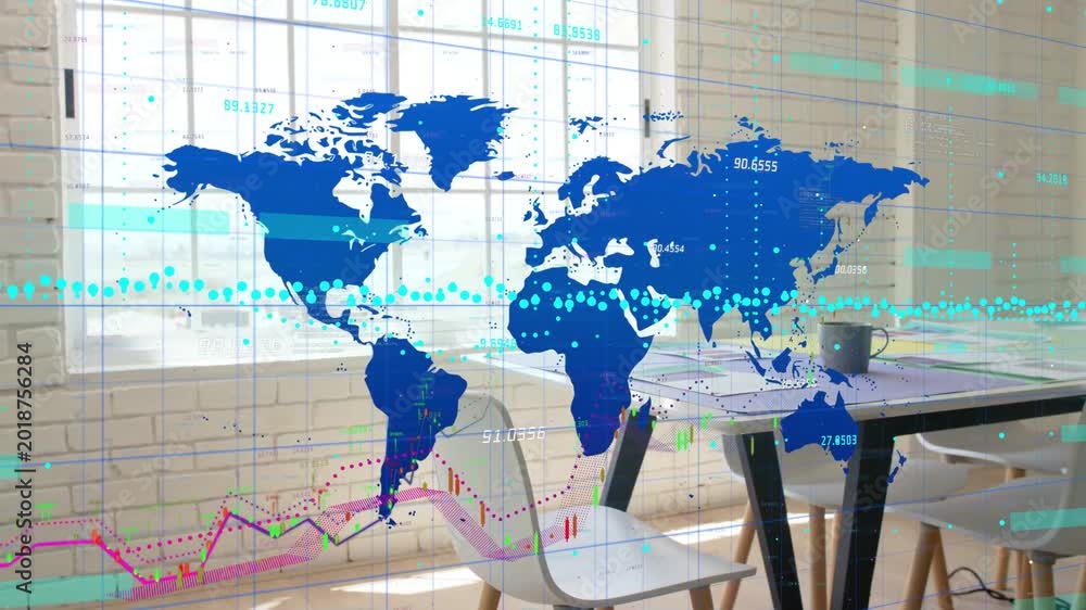 On refresh blue map overlay updating, trend lines shifting, labels ...
