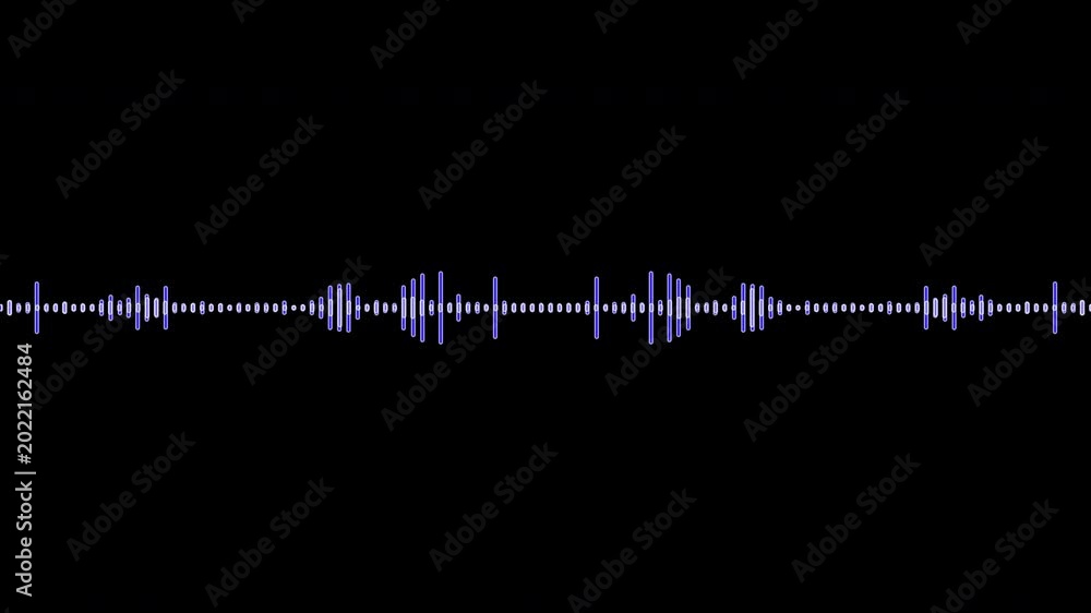 Colorful audio line and waveform spectrum animation, 4k Stock ビデオ ...