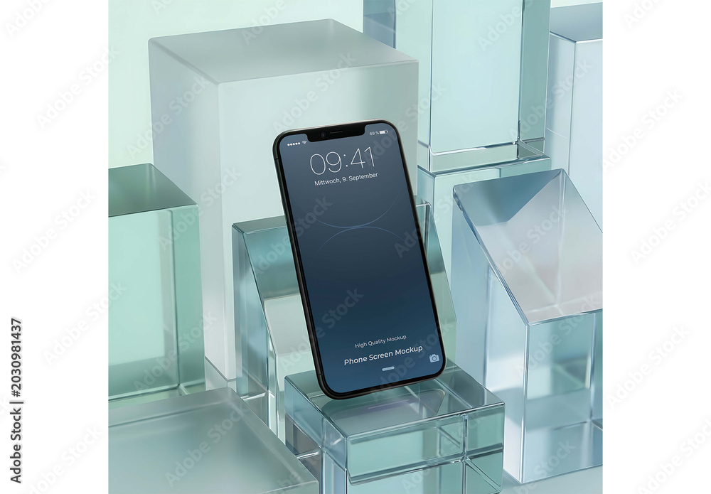 Phone Mockup Realistic Design for Marketing and Packaging Stock ...