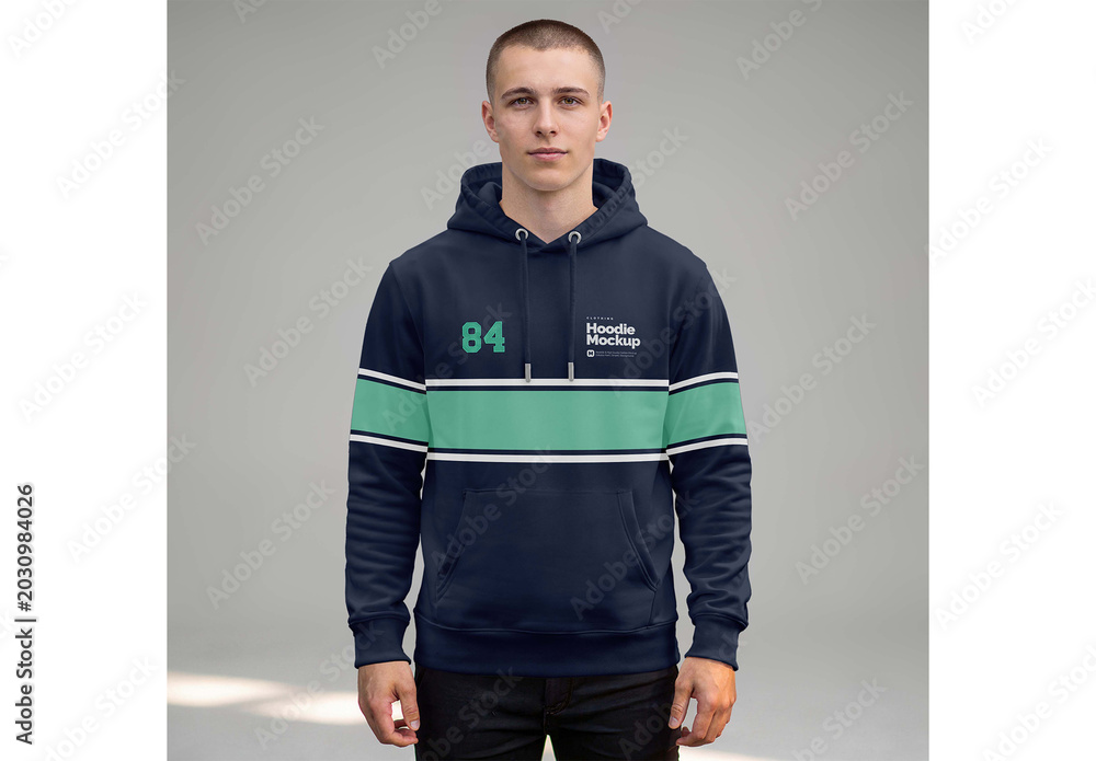 Men's Hoodie Mockup Design for Branding Presentation and Marketing ...