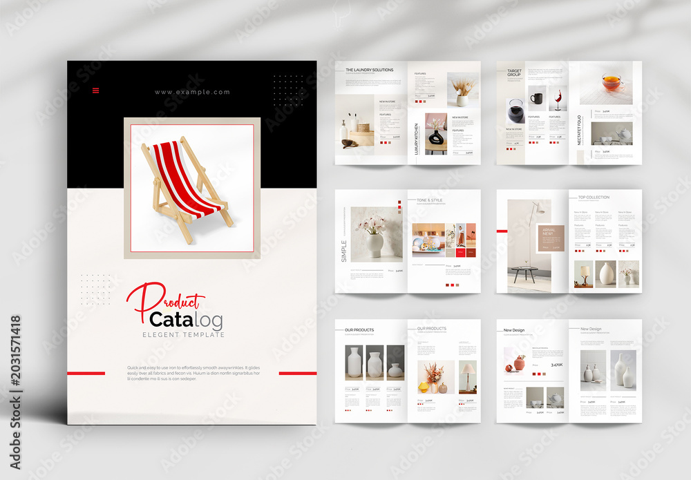 Product Catalog Template Stock Template | Adobe Stock