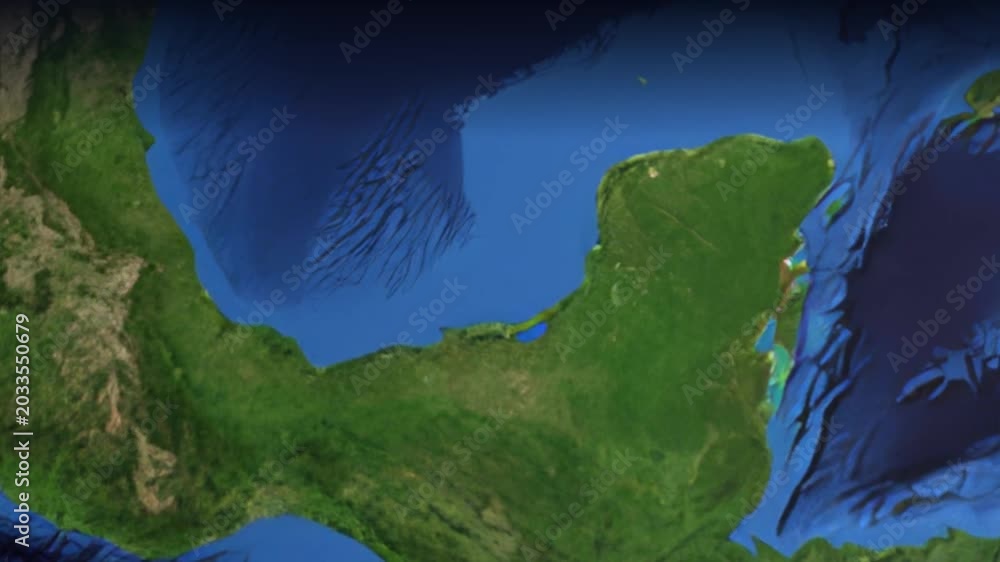 Animated Flight Path from Mexico City to Los Angeles on Earth Map Stock ...