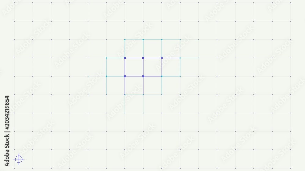 Data Matrix Grid Transforming Across Map for Business Use Cases vídeo ...