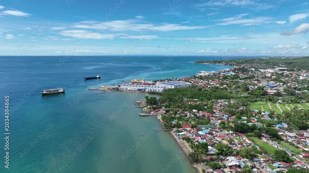 Land grabbing drone Danao Cebu Philippines over populated population ...