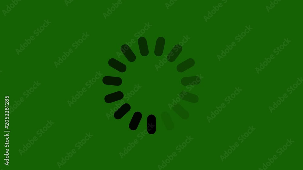 Looping animation of a spinning wheel sketch on a transparent ...